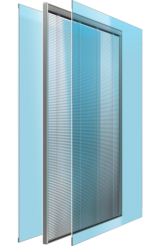 Screenline integral blinds patented by Pellini